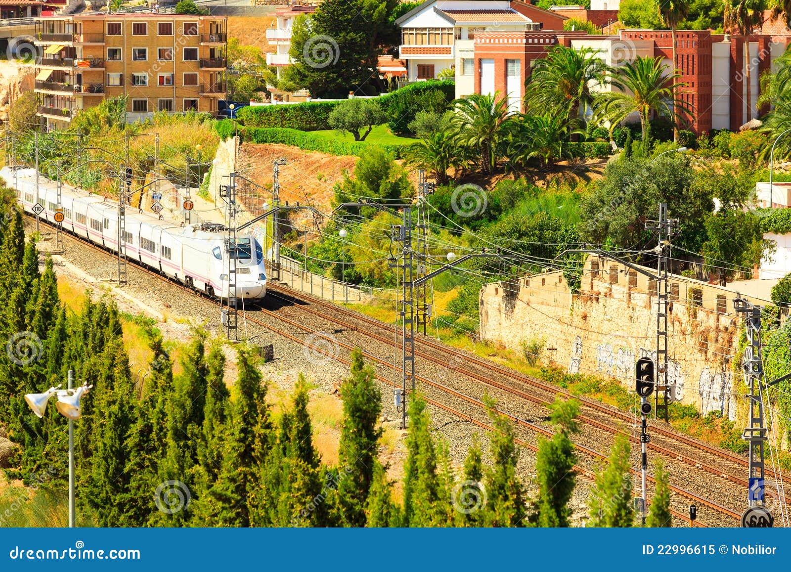 Train stock image. Image of railway, catalonia, railroad - 22996615
