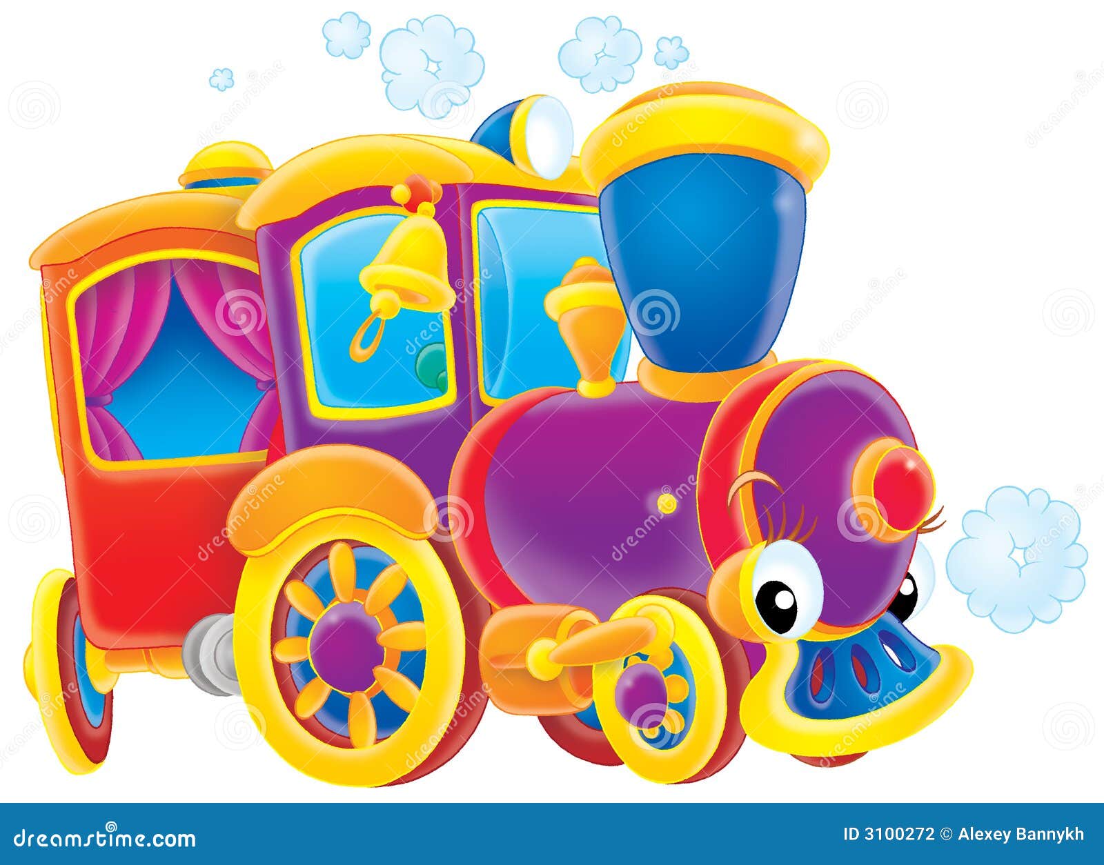 Train stock illustration. Illustration of animated, clipart - 3100272