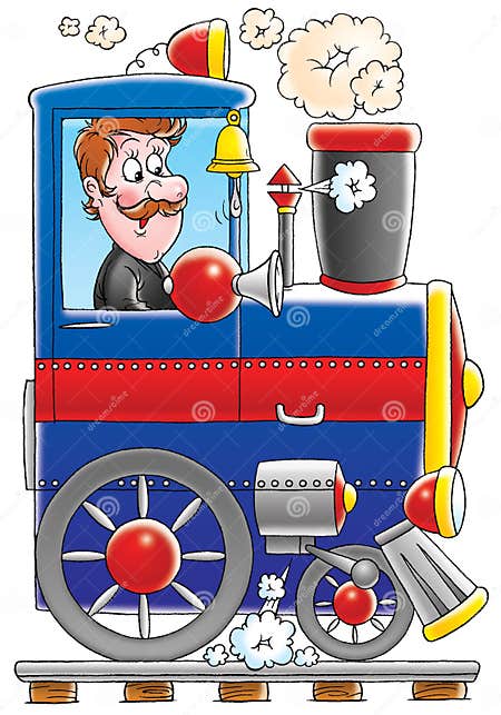 Train stock illustration. Illustration of comic, engine - 3100291