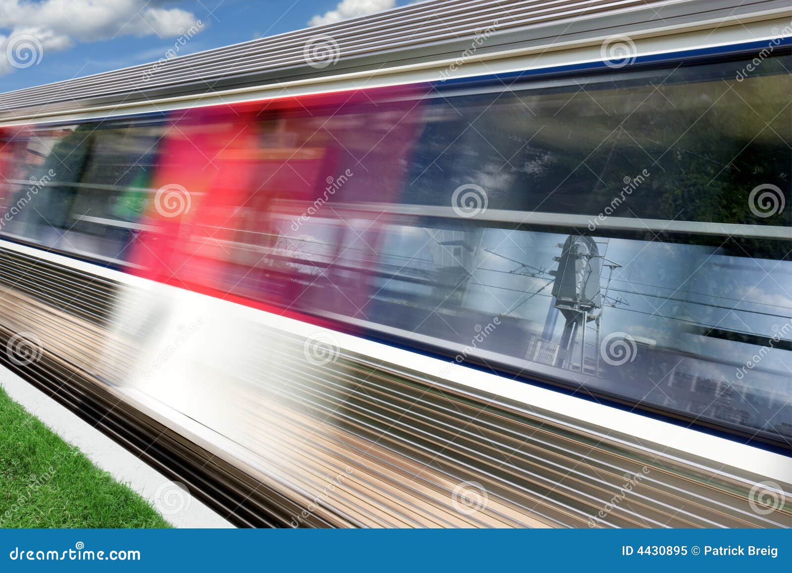 Train stock image. Image of reflection, transit, mode - 4430895