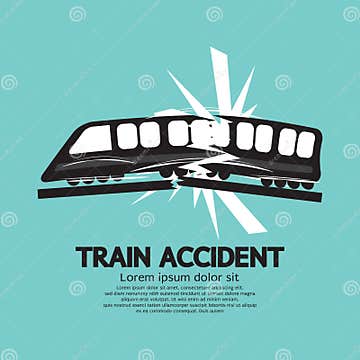 Train Accident stock vector. Illustration of sign, rail - 43787245