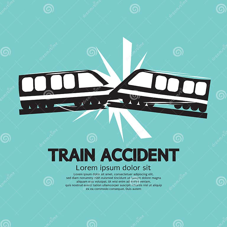 Train Accident Graphic stock vector. Illustration of emergency - 44239840