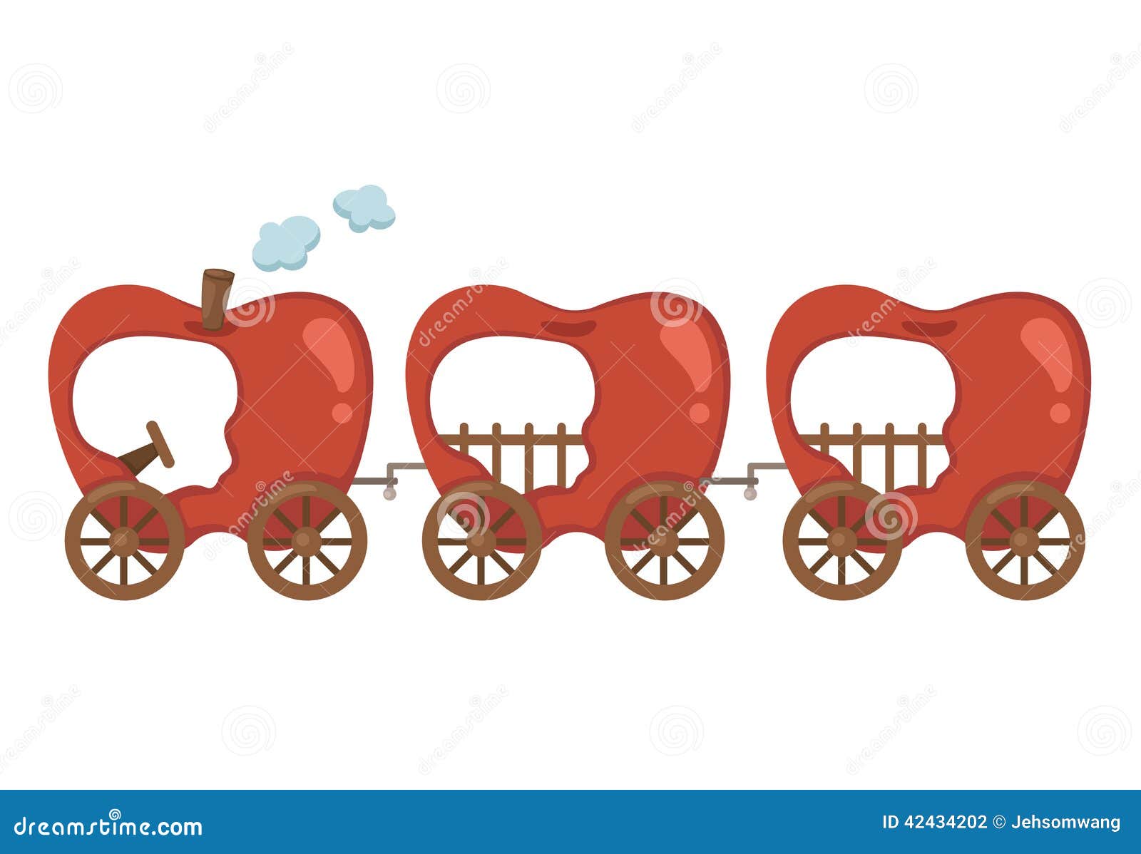 Train apple stock vector. Illustration of conception - 42434202