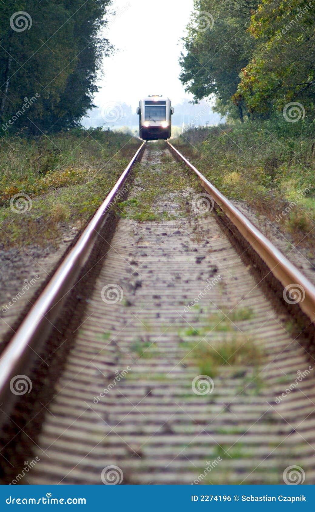 Train approaching stock photo. Image of steel, distance - 2274196