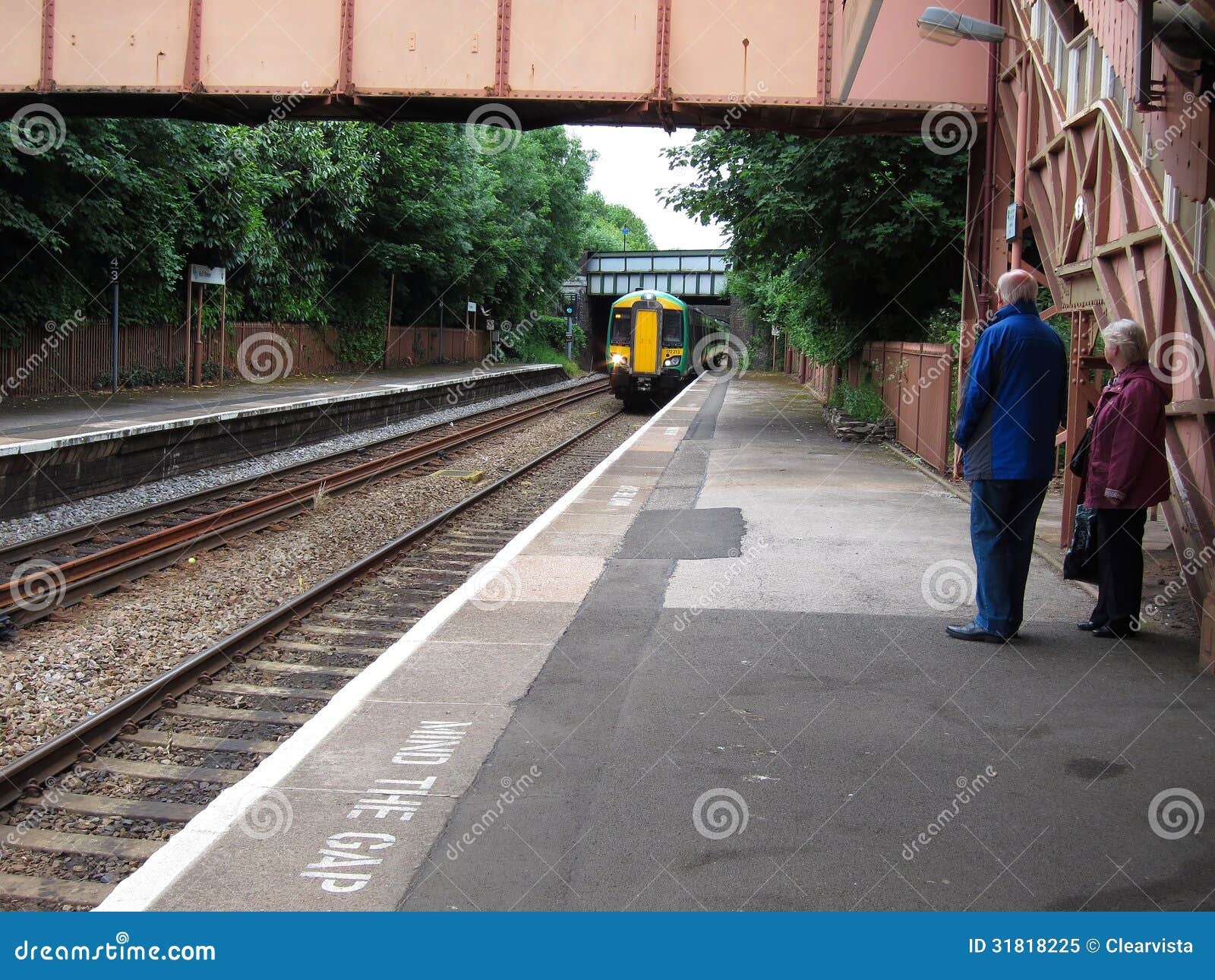 Train Approaching the Station. Editorial Image - Image of arriving ...