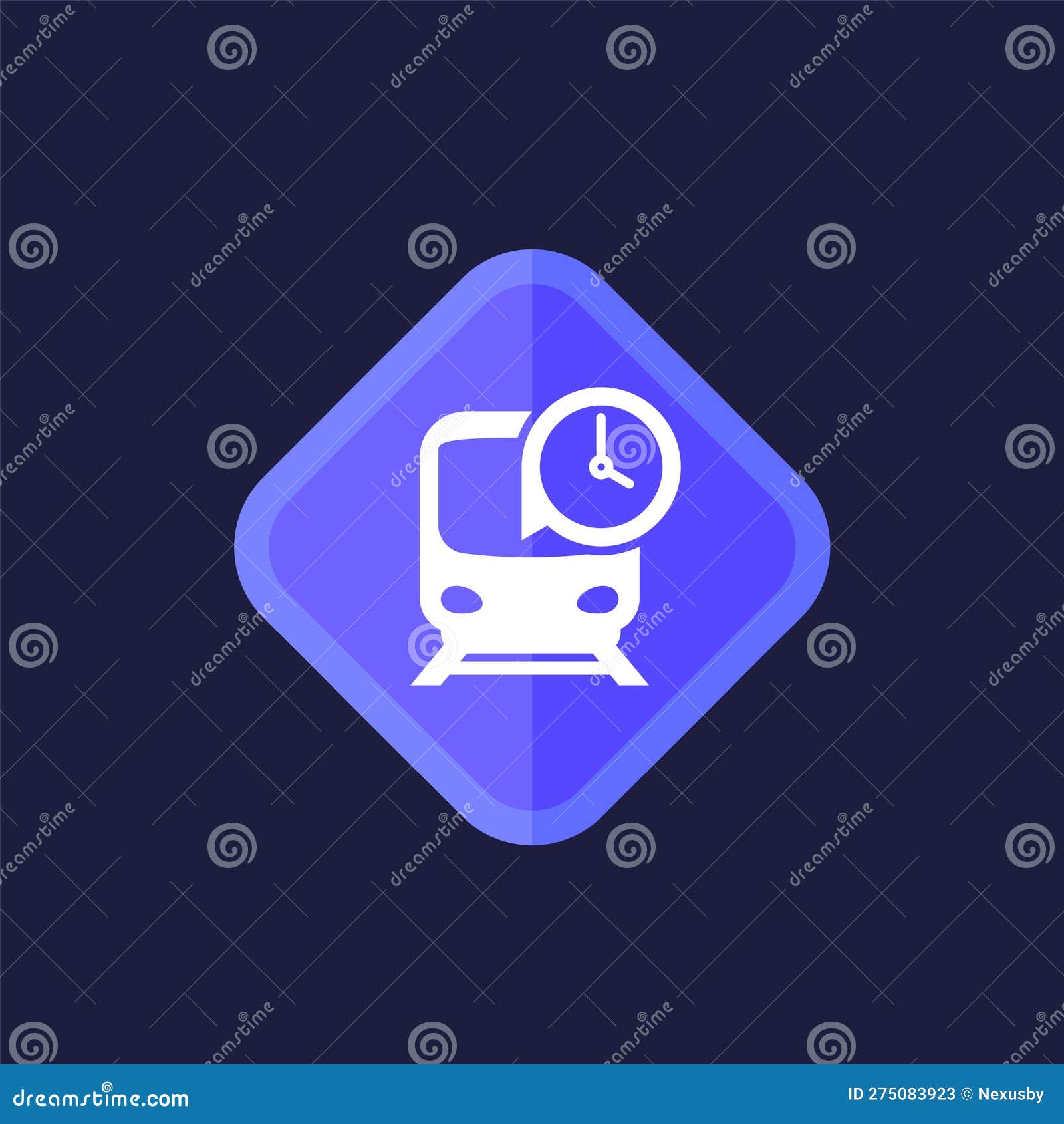 Train Arrival Time Icon, Subway Schedule Vector Stock Vector ...