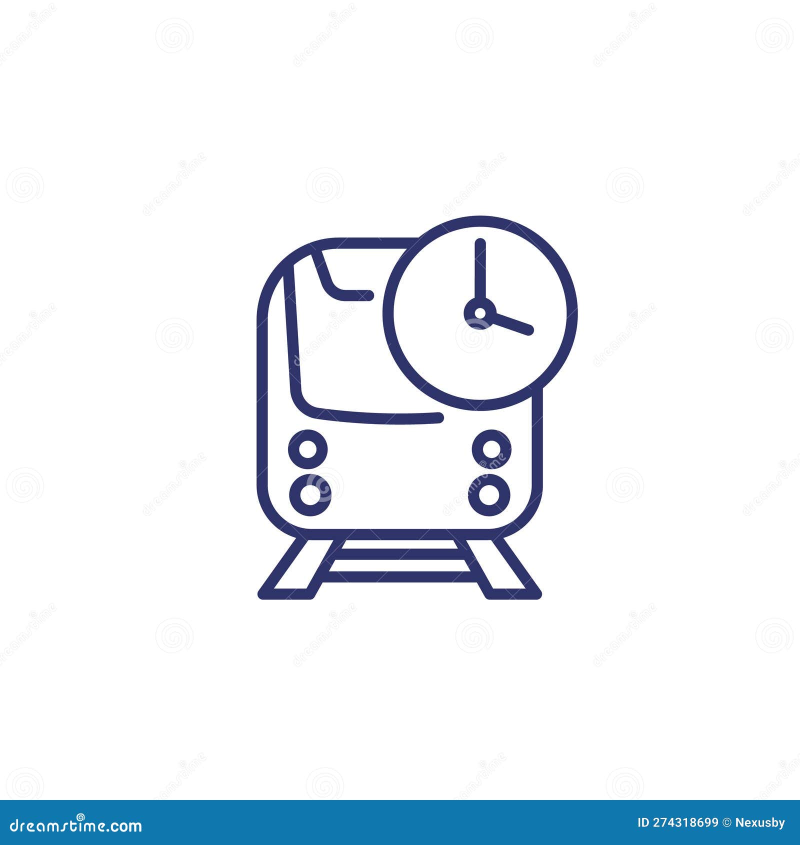 Train Arrival Time or Subway Schedule Line Icon Stock Vector ...