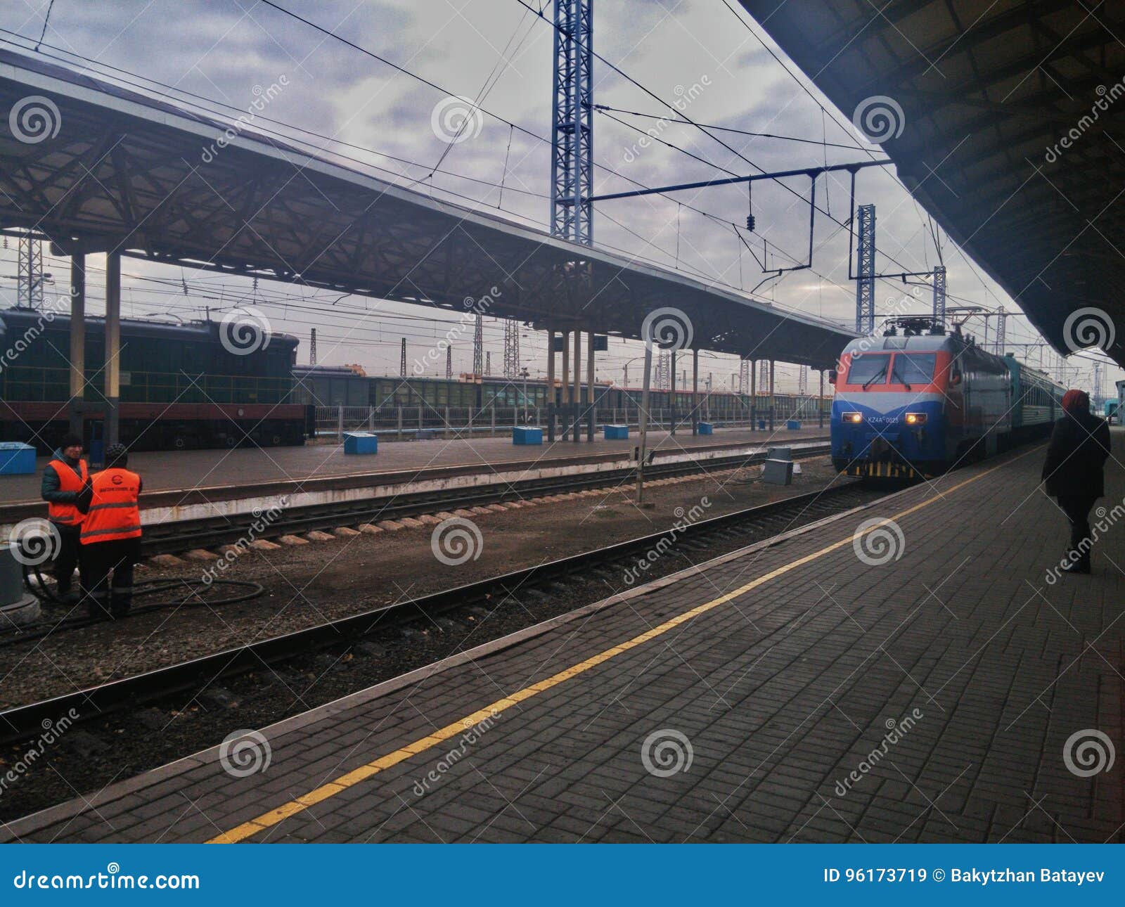 The Train Arrived at the Station Editorial Stock Image - Image of ...