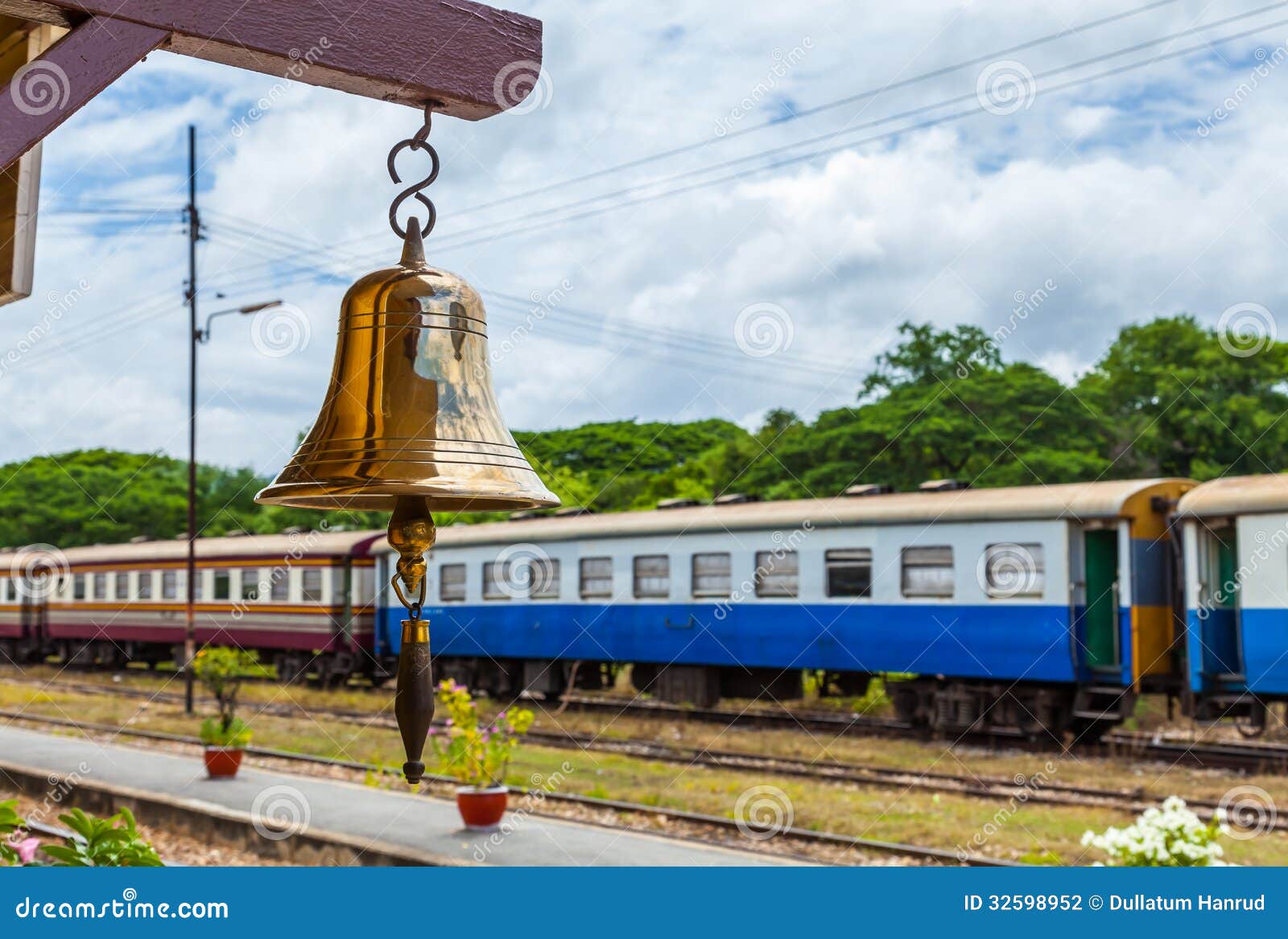 Train bell. stock photo. Image of concept, bell, retro - 32598952
