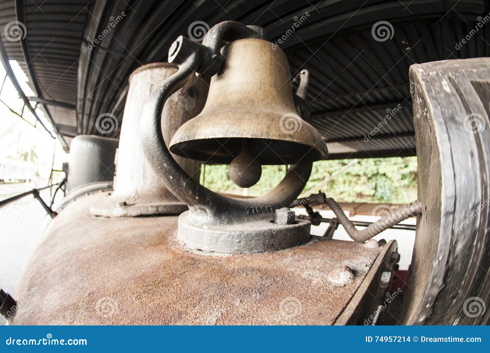 Train Bell stock photo. Image of railroad, iron, wagon - 74957214