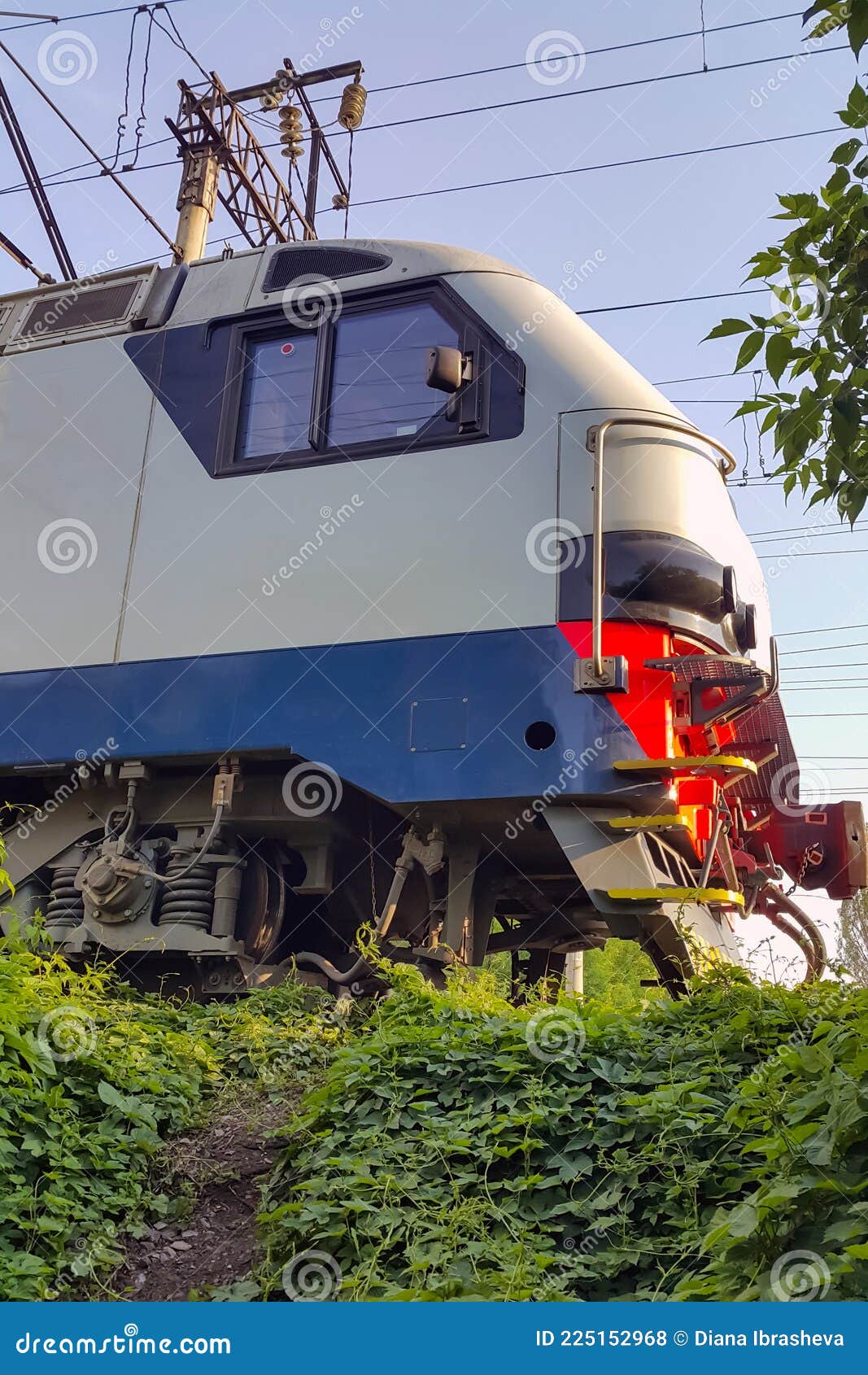 Train Bottom and Side View Stands Stock Photo - Image of train, kazakh ...