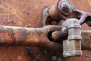 Train Boxcar Latch and Lock Stock Photo - Image of protection, locking ...