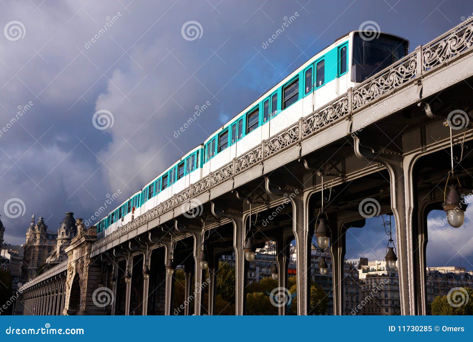 Train on bridge stock image. Image of rail, development - 11730285