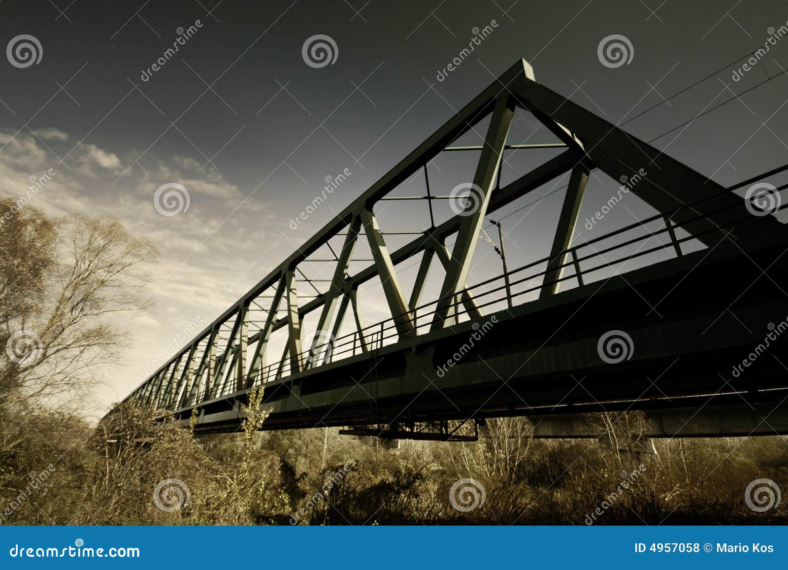 Train bridge stock photo. Image of connecting, metal, design - 4957058