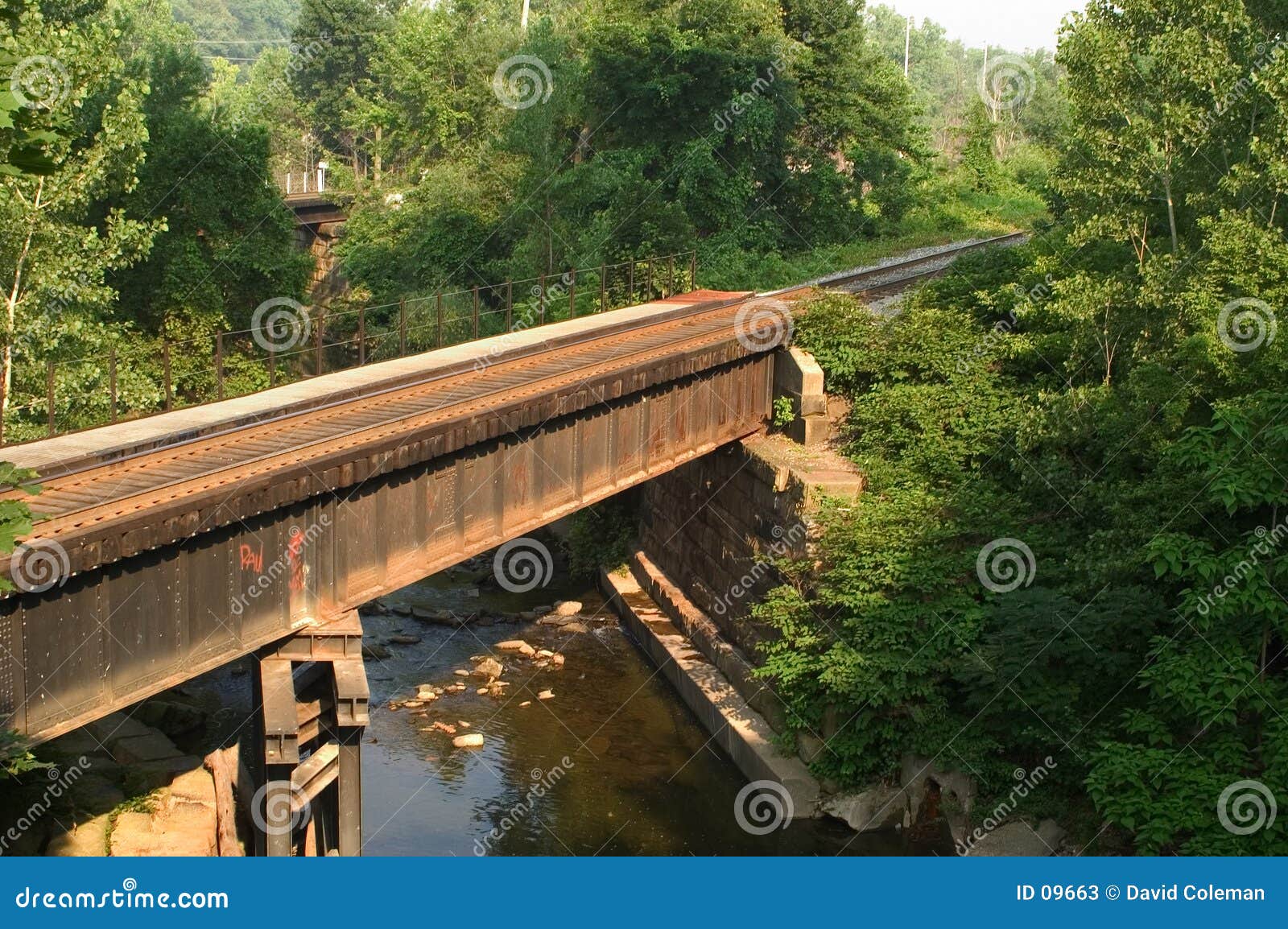 Train Bridge Horizontal Stock Photos - Image: 9663
