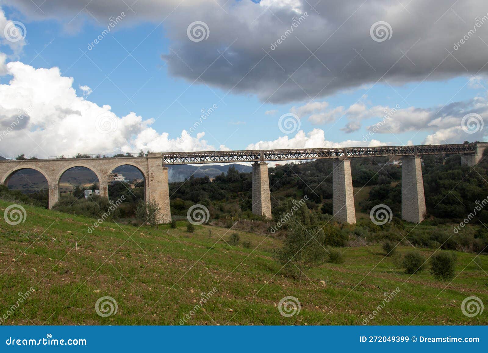 Train Bridge at Oued Zitoun, Ghezala Bizerte Tunisia Stock Image ...