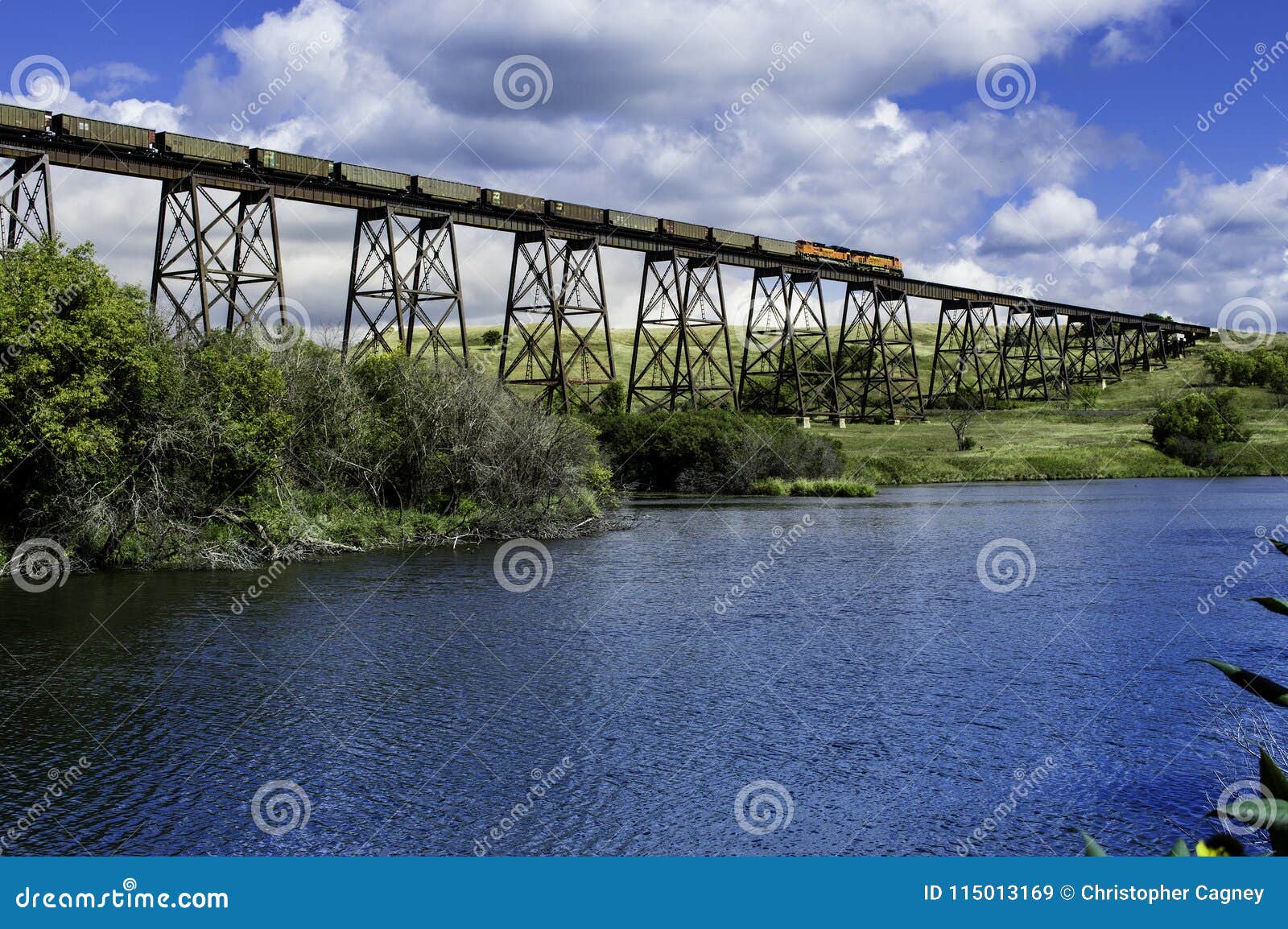 Train Bridge Over the Valley Stock Image - Image of nature, high: 115013169