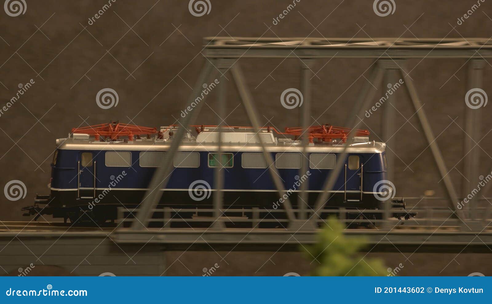 Train on the bridge. stock photo. Image of platrom, city - 201443602
