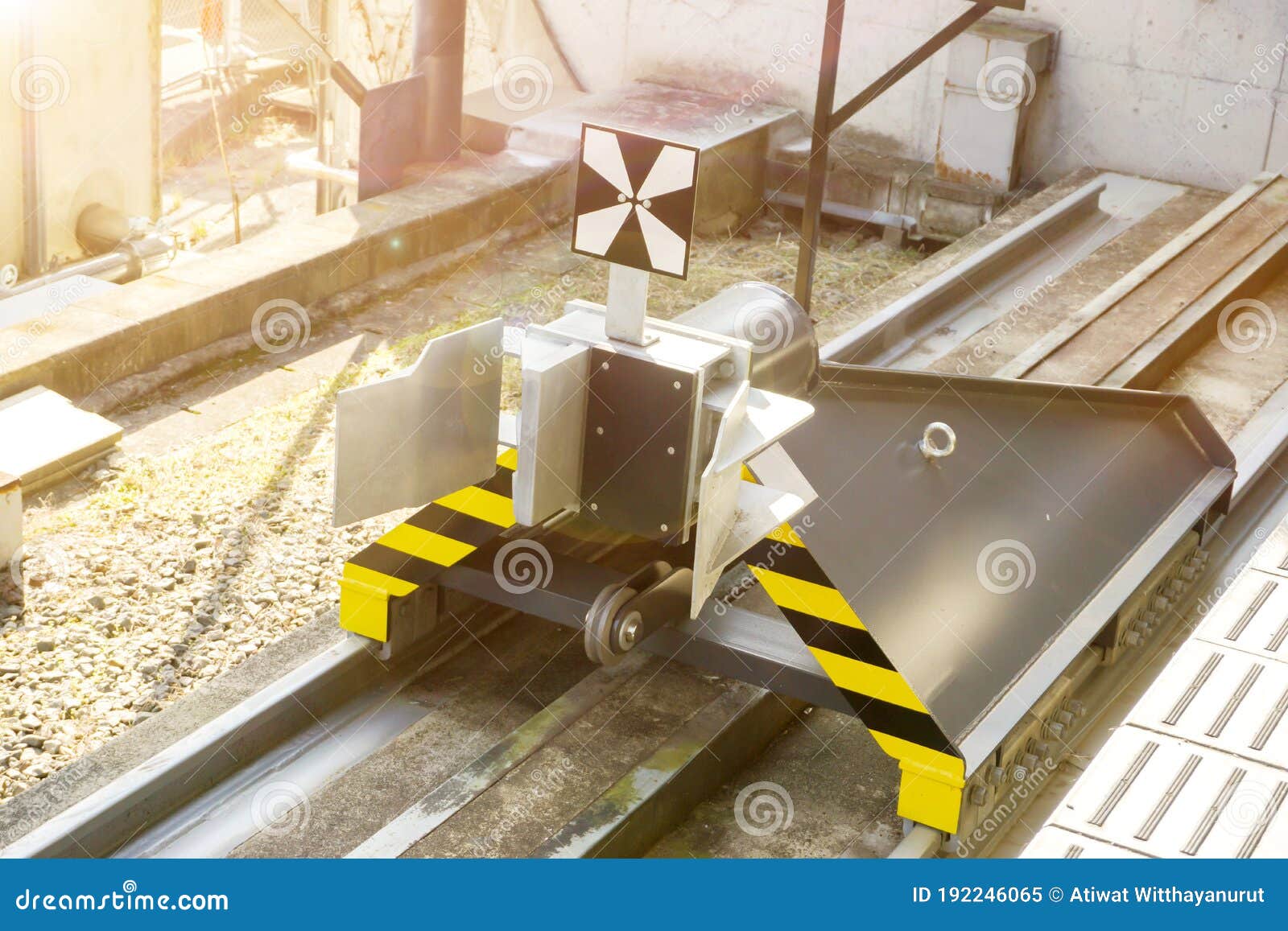 Train Buffer At A Station Stock Image | CartoonDealer.com #31757497