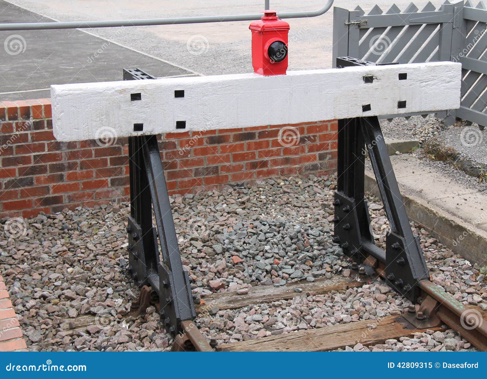 Train Buffer At A Station Stock Image | CartoonDealer.com #31757497