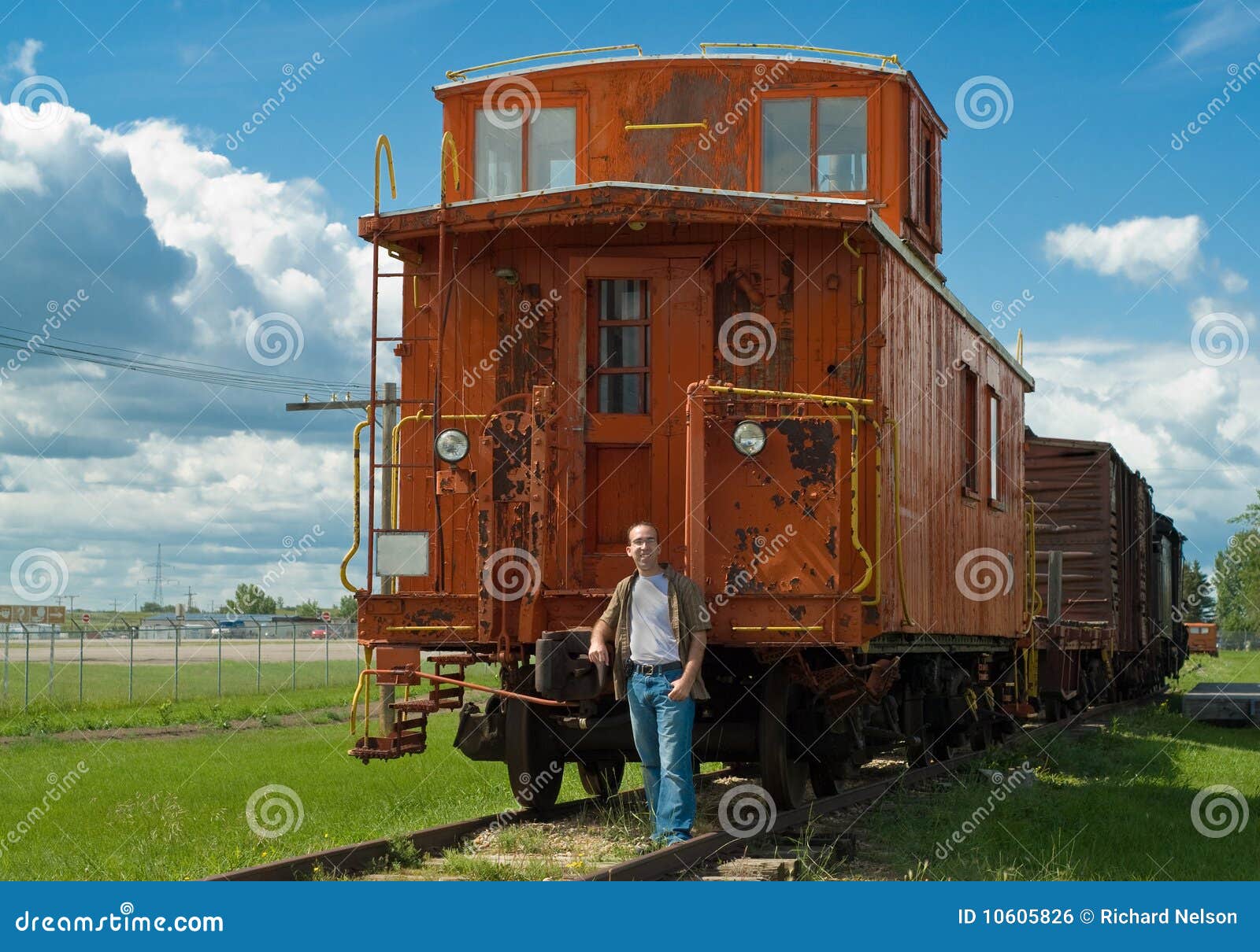 Train Caboose stock photo. Image of vintage, transportation - 10605826