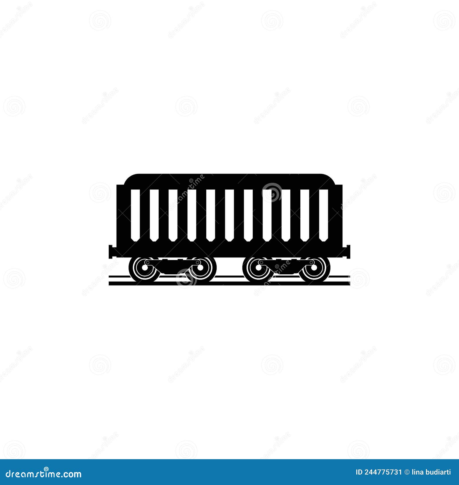 Train car logo stock vector. Illustration of truck, glyph - 244775731