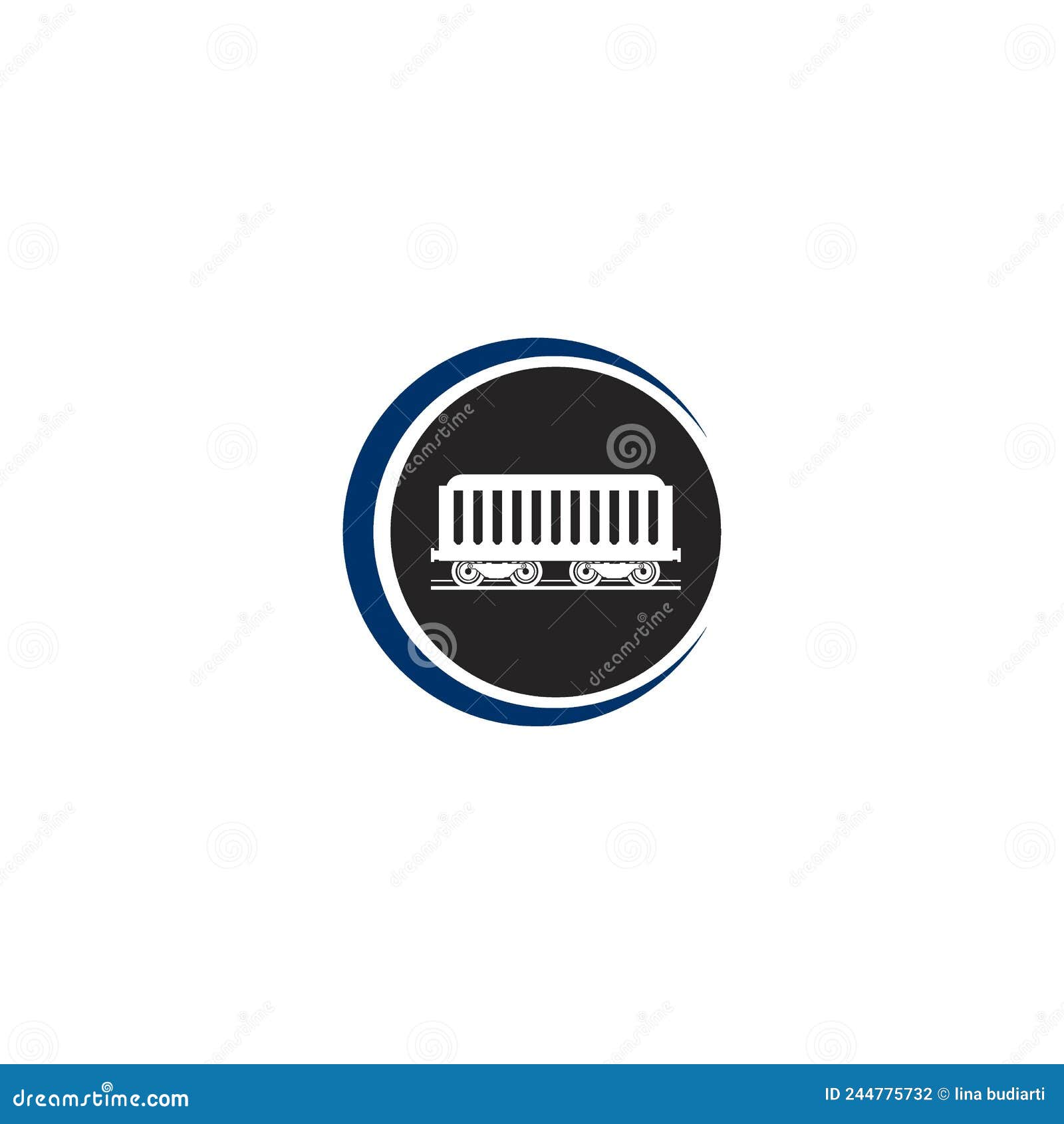 Train car logo stock vector. Illustration of train, carriage - 244775732