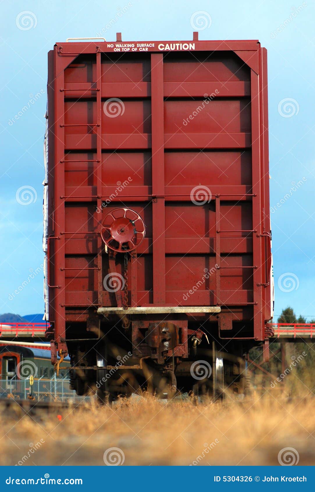 Train Car from Rear stock photo. Image of cargo, hauling - 5304326