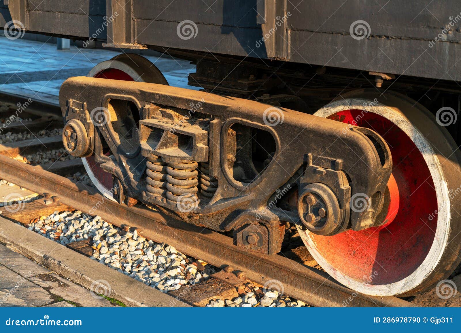 Train Car Undercarriage, Passenger Train Stock Photo - Image of ...