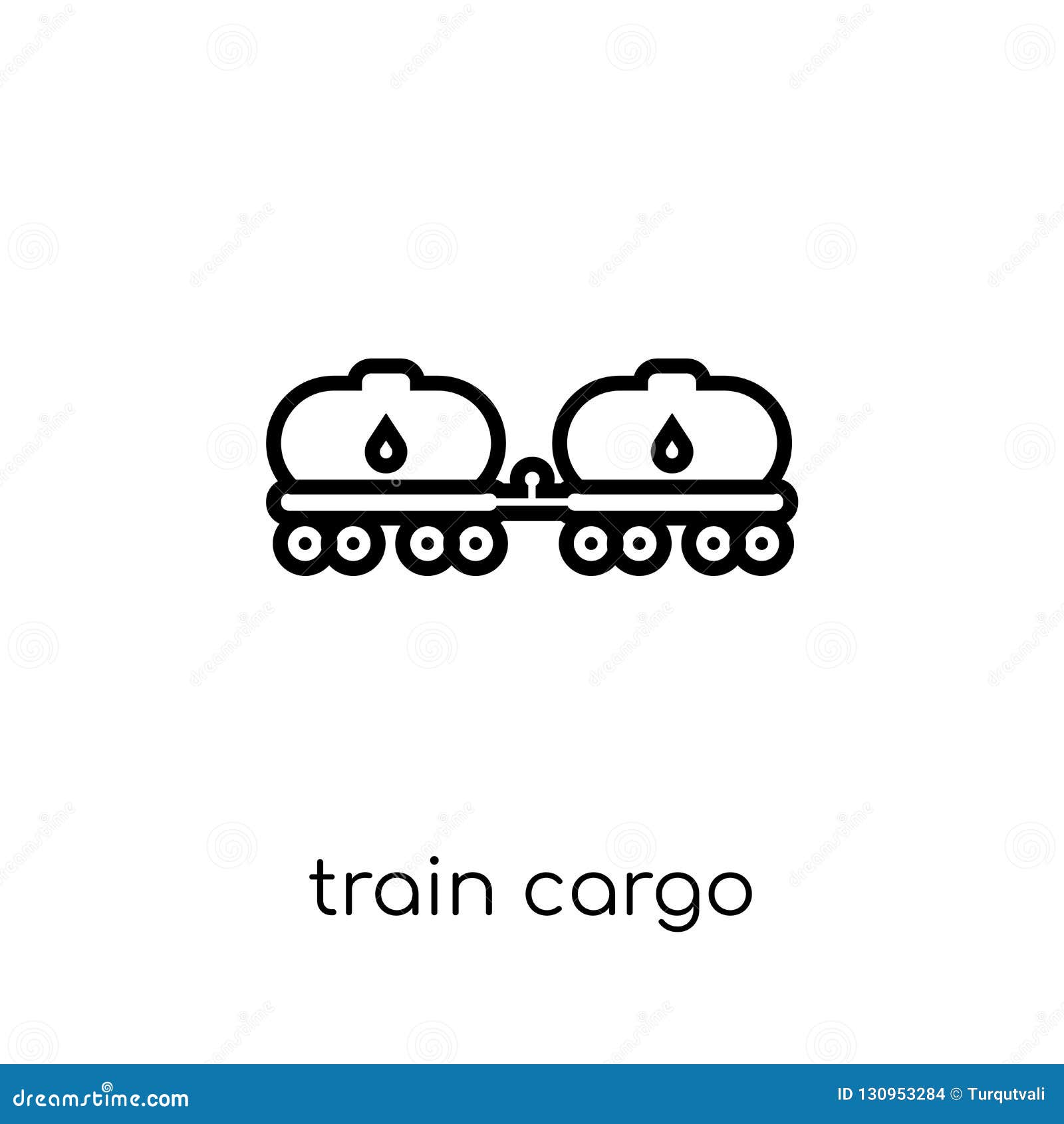 Train Cargo Icon from Industry Collection. Stock Vector - Illustration ...