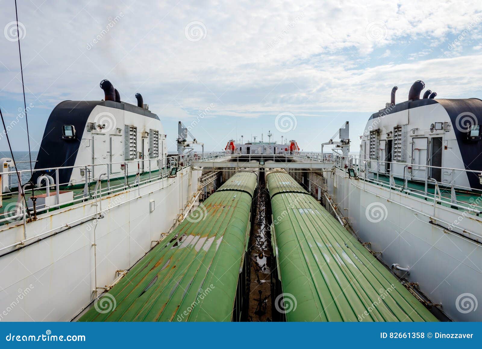 Train on the cargo vessel stock photo. Image of international - 82661358