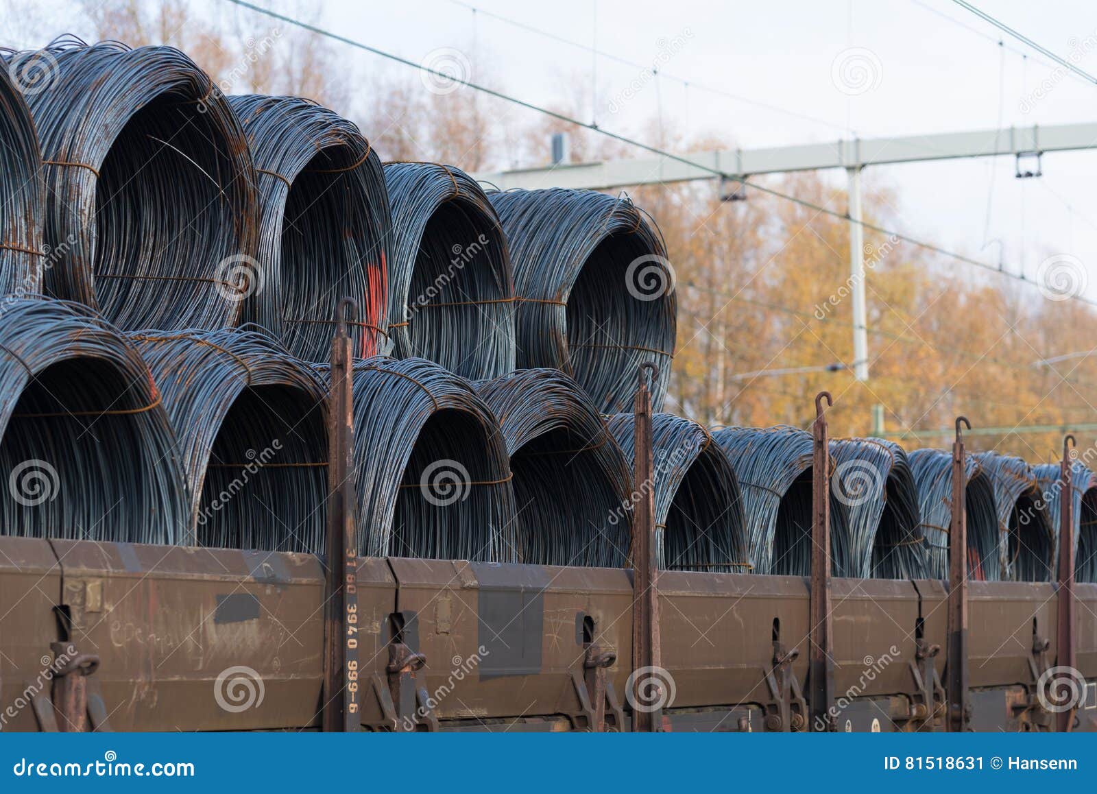 Train cargo wagons stock image. Image of heavy, freight - 81518631