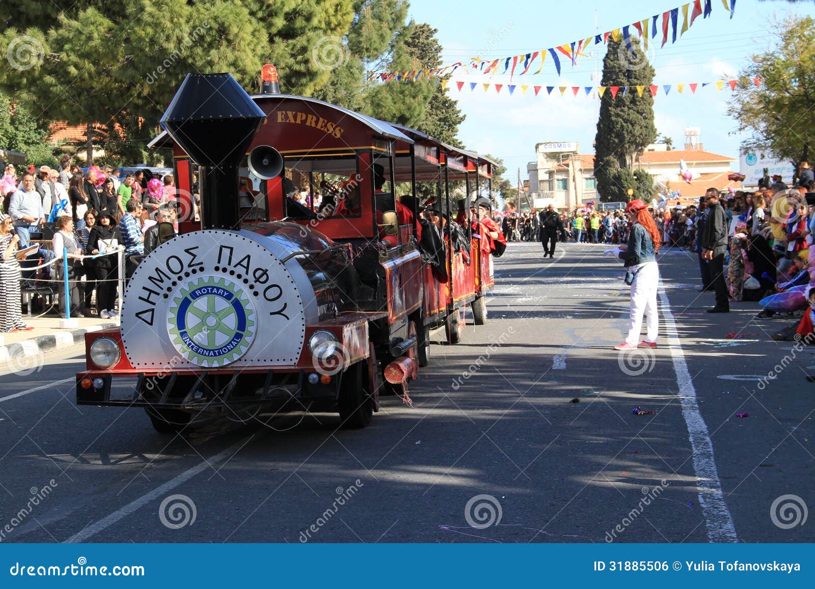 The train at the Carnival. editorial photo. Image of celebrate - 31885506