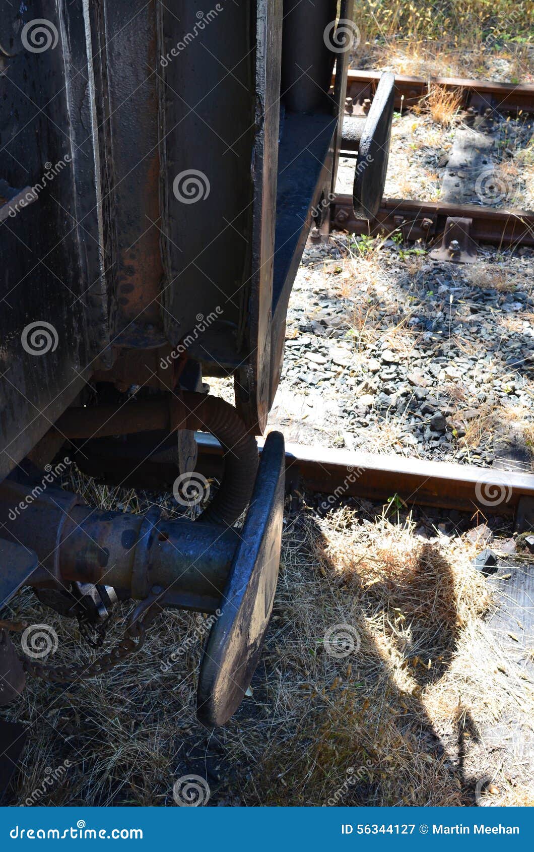 Train Carriage Buffers and Couplings. Stock Image - Image of railroad ...