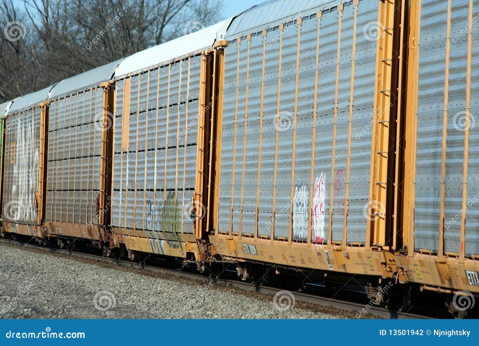 Train cars stock photo. Image of track, cargo, railway - 13501942