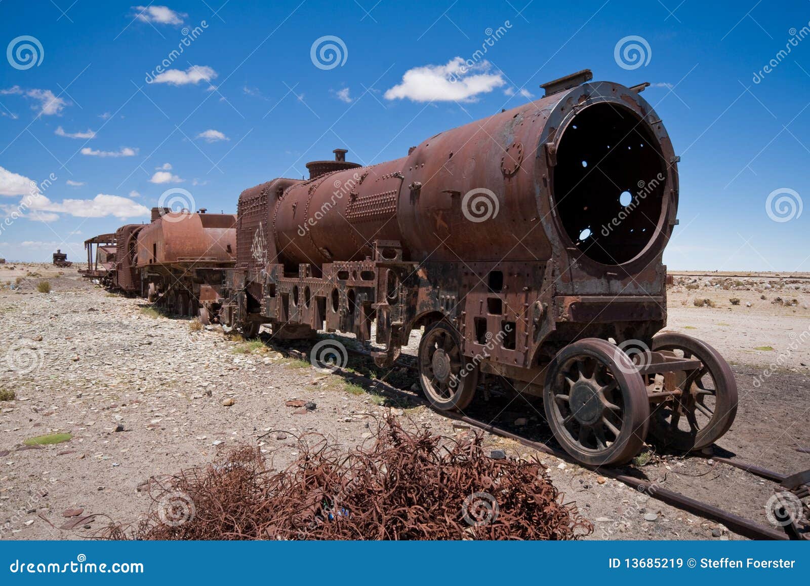 Train cemetery stock image. Image of rusty, steam, desert - 13685219