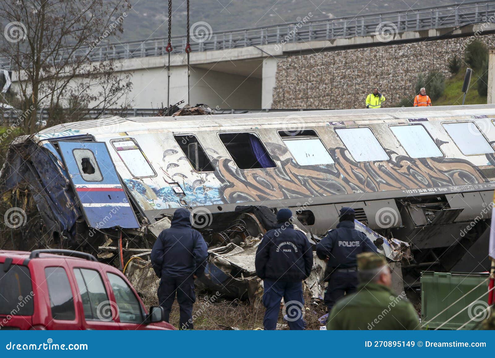 A Train Collision In Greece. A Passenger Train And A Cargo Train Were ... A Train Collision In Greece. A Passenger Train And A Cargo Train Were ...