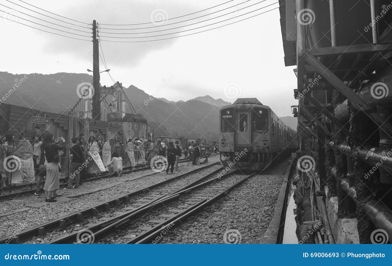 The Train Coming Ruifang Station in Taiwan Editorial Stock Photo ...