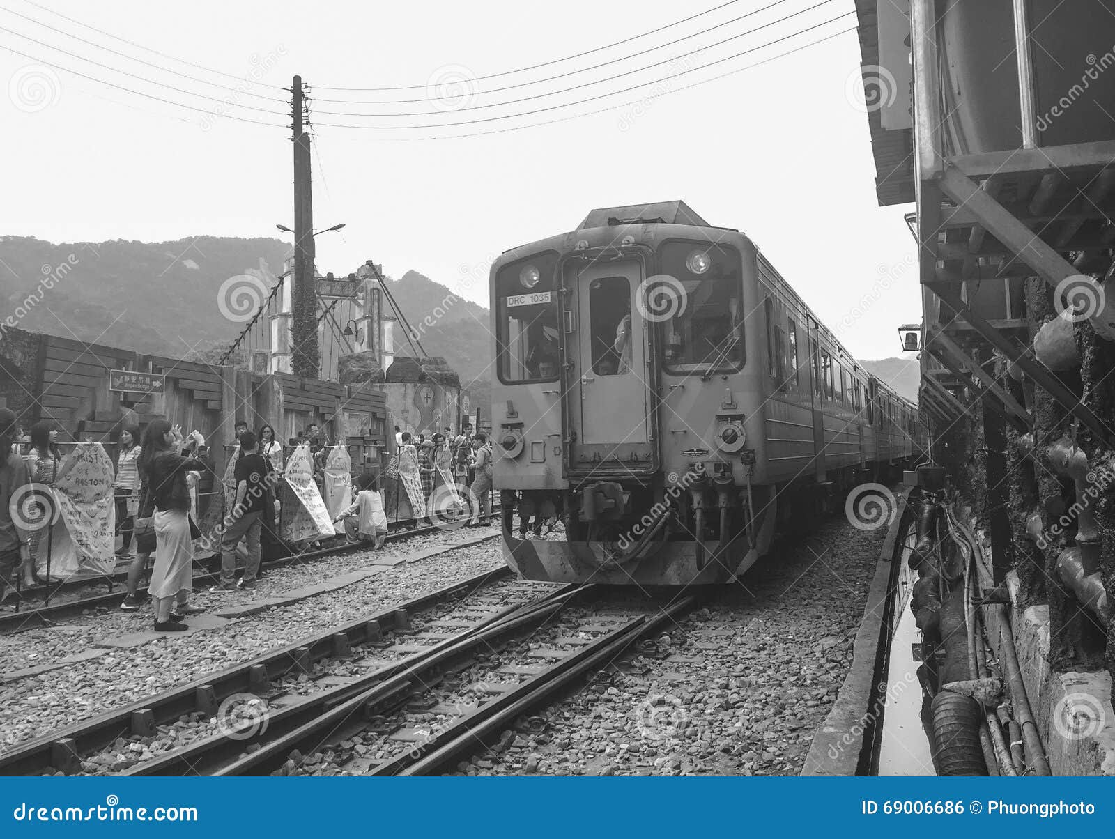 Train Coming To Ruifang Station, Taiwan Editorial Photo - Image of ...