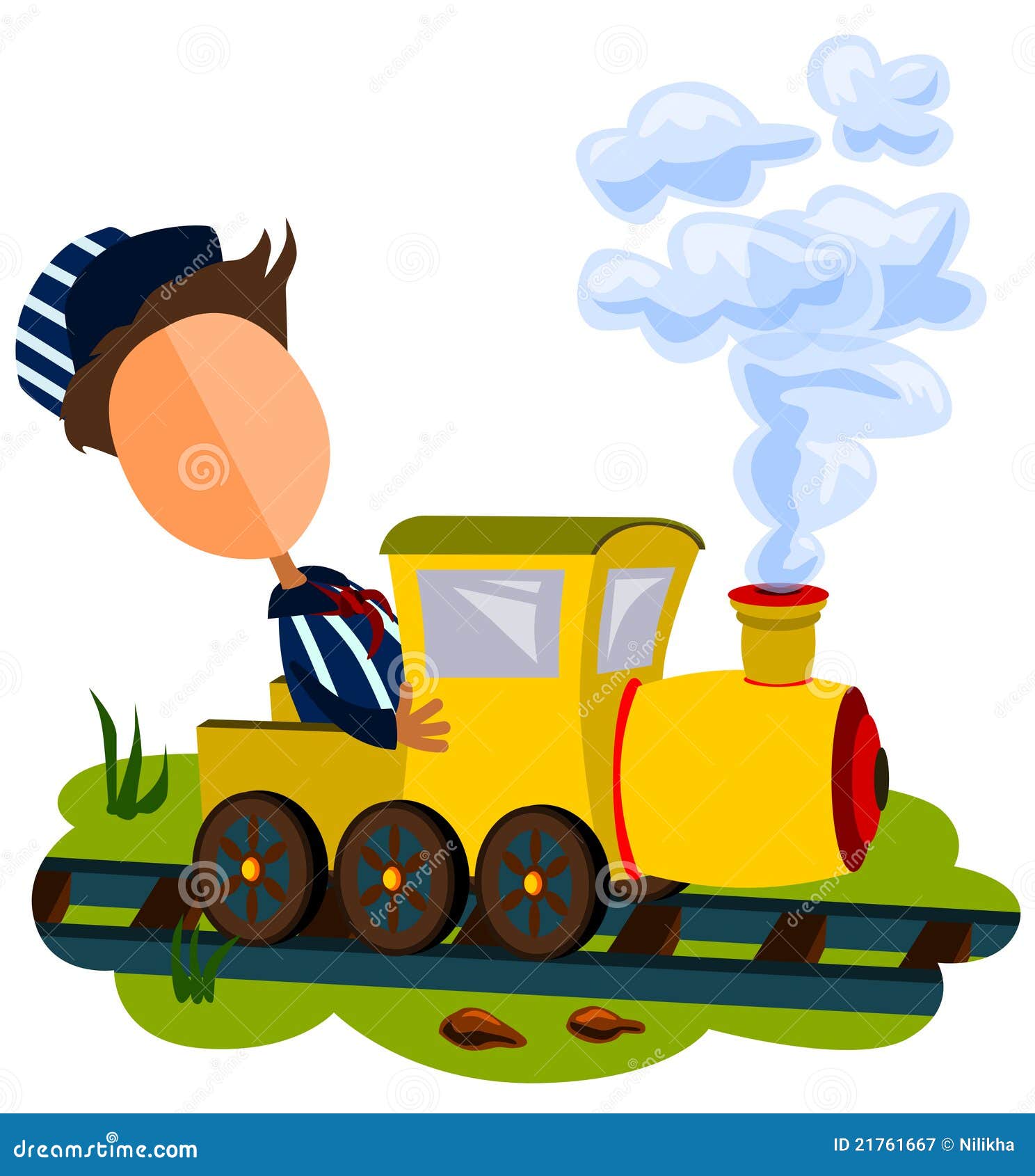 Train conductor stock illustration. Illustration of track - 21761667