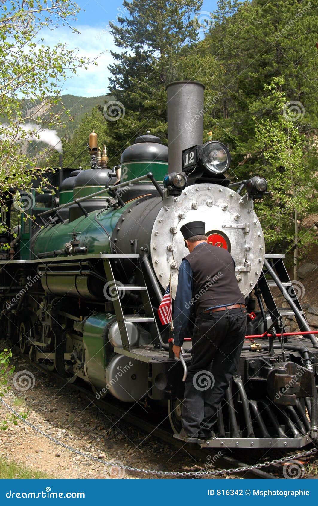 Train Conductor stock photo. Image of train, vintage, steam - 816342