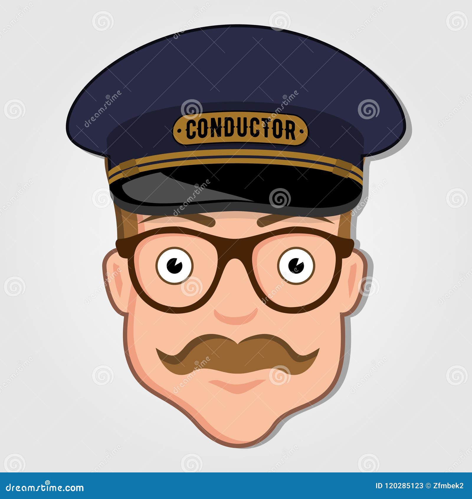 Train Conductor Drawing