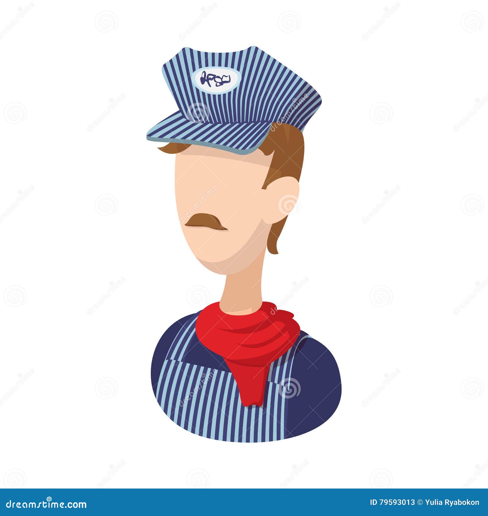 Railroad Conductor Cartoon Stock Illustrations – 263 Railroad Conductor ...