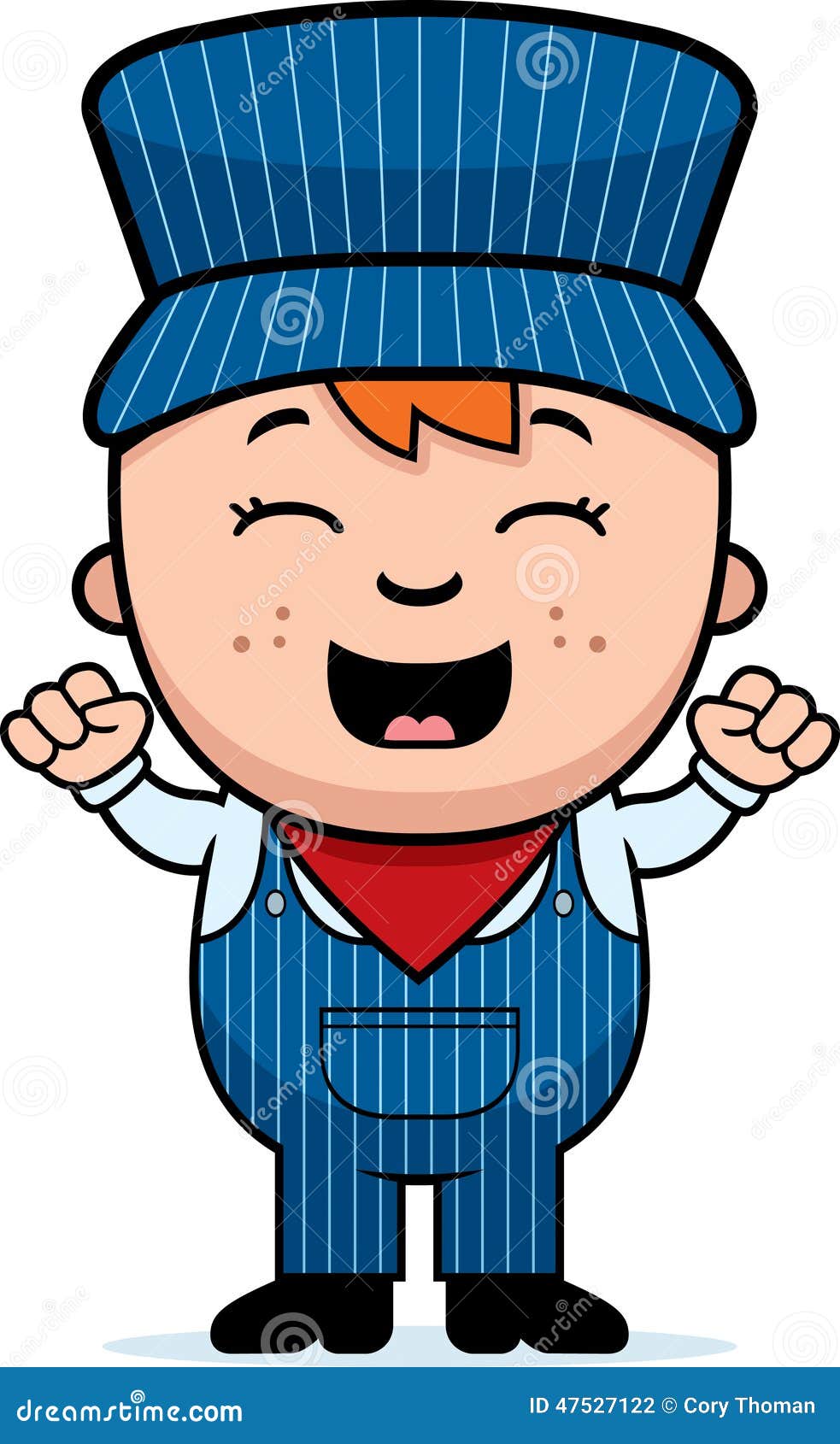 Train Conductor Excited stock vector. Illustration of person - 47527122