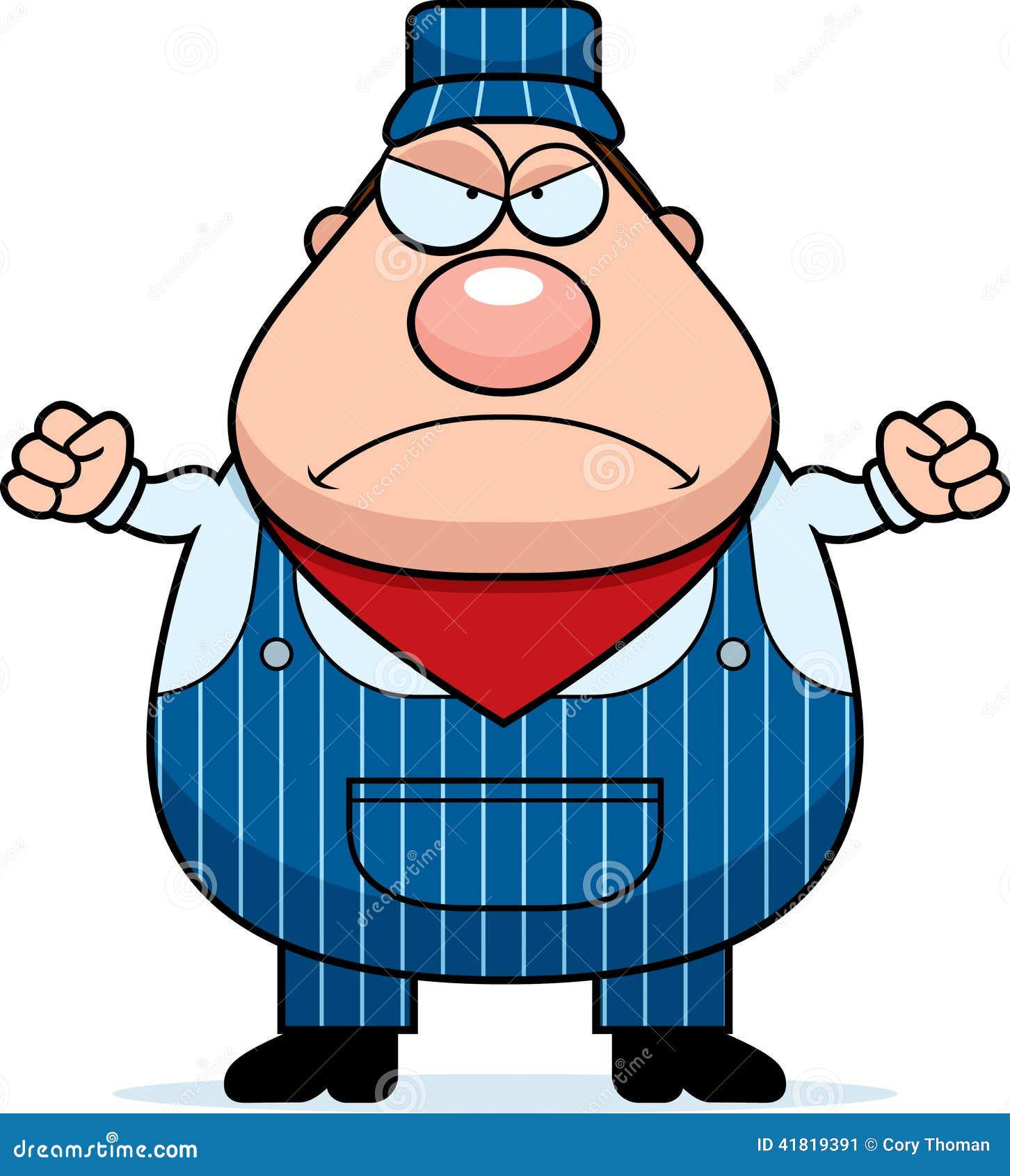 Train Conductor Mad stock vector. Image of people, vector - 41819391