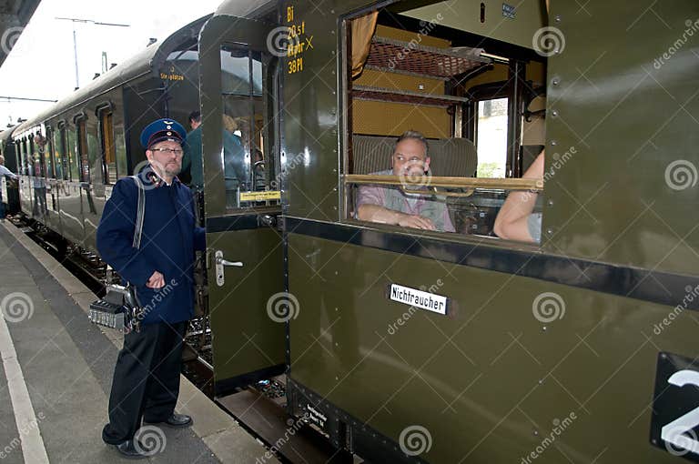 Train Conductor Waving on Train Editorial Image - Image of delaware ...