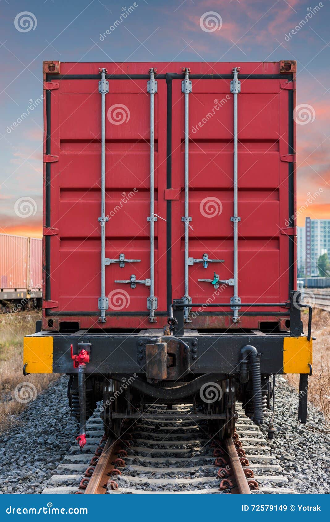 Train container stock image. Image of containers, logistic - 72579149