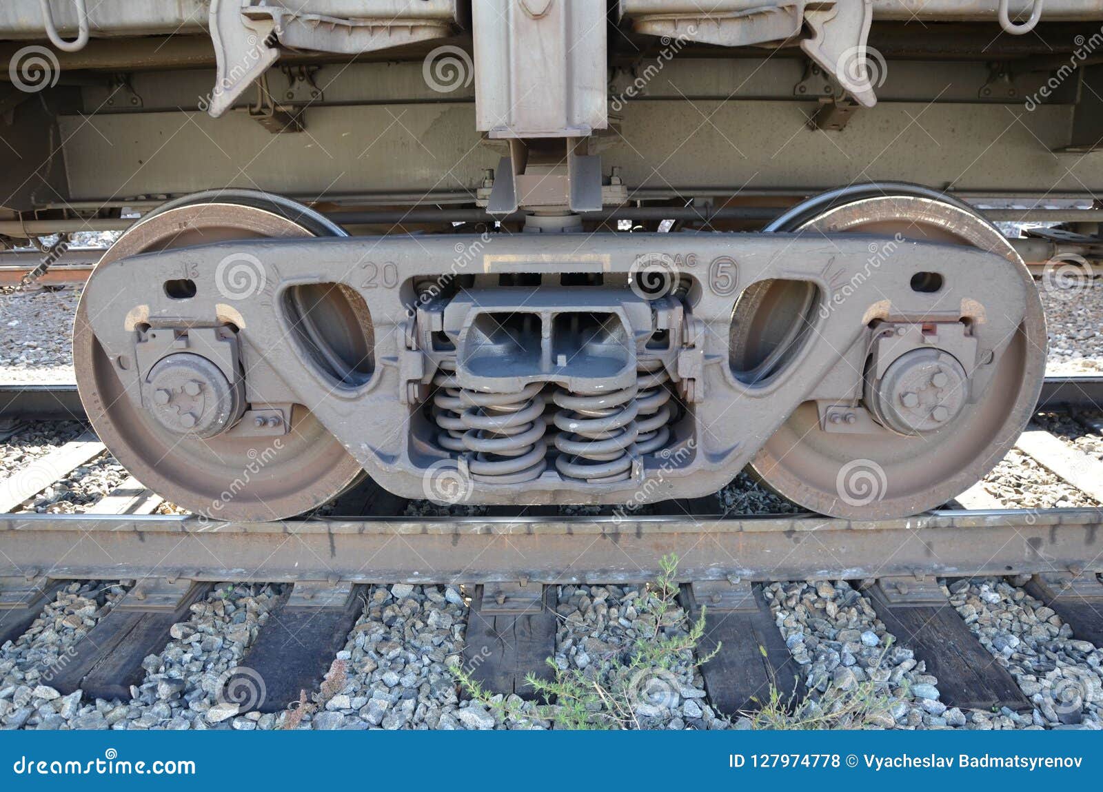 Train container`s wheels stock photo. Image of connections - 127974778