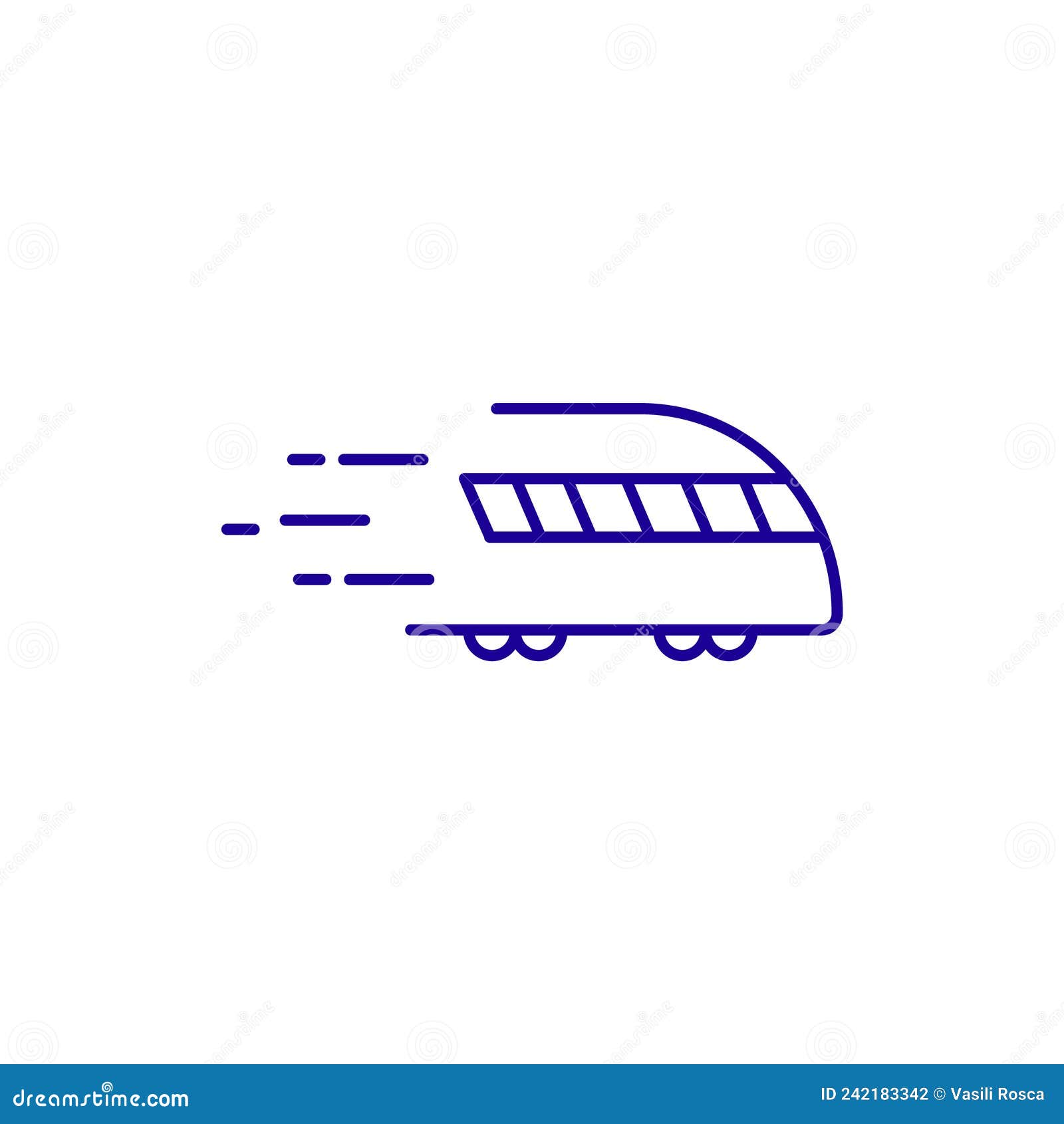 Train Continuous Rail Subway Line Icon. Rail Subway Metro Transport ...