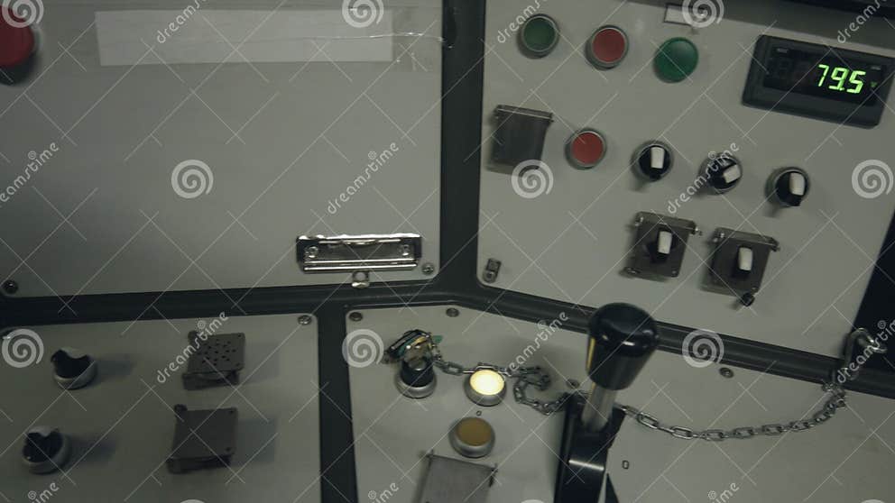 Train control panel. stock photo. Image of knobs, navigation - 324646508
